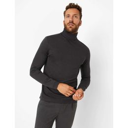 Brax Herren Pullover Style BENNO, Dunkelgrau, Gr. L