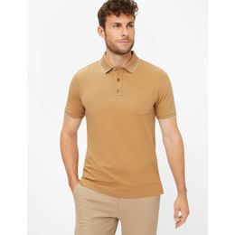 Brax Herren Poloshirt Style PETE, Hellbraun, Gr. L