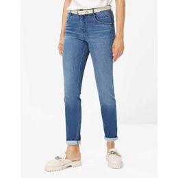 Brax Damen R&ouml;hrenjeans Style SHAKIRA USED STONE BLUE, denim blau, Gr. 40