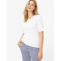 Brax Damen Shirt Style CORA, Weiß, Gr. 34