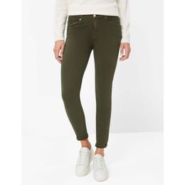 Brax Damen Röhrenjeans Style ANA, Khaki, Gr. 34