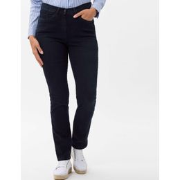 Raphaela by Brax Damen Five-Pocket-Hose Style LAURA SLASH DARK BLUE + EFFEKT, denim dunkelblau, Gr. 36