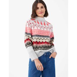 Brax Damen Strickpullover Style LIZ, Rot, Gr. 34