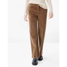 Brax Damen Palazzohose Style MAINE, Hellbraun, Gr. 36