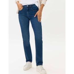 Brax Damen Five-Pocket-Hose Style MARY USED REGULAR BLUE, denim blau, Gr. 46K