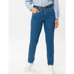 Raphaela by Brax Damen Five-Pocket-Hose Style CAREN NEW STONED, denim blau, Gr. 36K