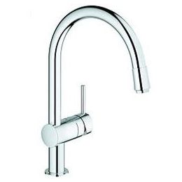 Grohe Minta Küchenarmatur 32918000 chrom, ausziehbarer Mousseurauslauf