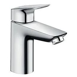 Hansgrohe Logis Waschtischarmatur 71107000 Push Open Ablaufgarnitur, Wasserhahn