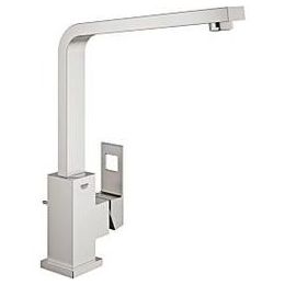 Grohe Eurocube Spültisch-Einhebelmischer 31255DC0 supersteel, schwenkbarer Gussauslauf