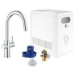 KEUCO Grohe Blue Professional Spültisch-Einhebelmischer 31325002 chrom, Starter Kit, C-Auslauf, Bluetooth/WIFI