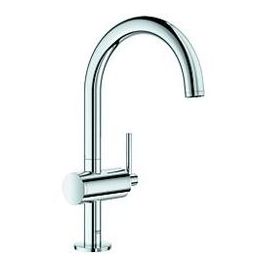 Grohe Atrio L-Size Waschtischarmatur 32042003 chrom, Push-open Ablaufgarnitur