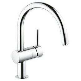 Viega Grohe Spültischeinhebelmischer Minta 32511000 Niederdruck, herausziehbarer Auslauf, chrom