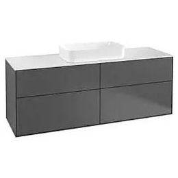 Villeroy & Boch Villeroy und Boch Finion Waschtischunterschrank F32100GK 160x60,3cm, Abdeckplatte white matt, Anthracite matt