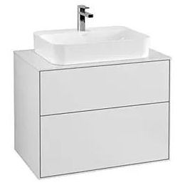 Villeroy & Boch Villeroy und Boch Finion Waschtischunterschrank F34100MT 80x60,3cm, Abdeckplatte white matt, White matt lacquer