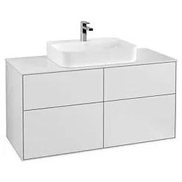 Villeroy & Boch Villeroy und Boch Finion Waschtischunterschrank F38100MT 120x60,3cm, Abdeckplatte white matt, White matt lacquer