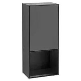 Villeroy & Boch Villeroy und Boch Finion Seitenschrank G550PDGK 41,8cm, rechts, Emotion, Regal unten Black matt, Anthracite matt