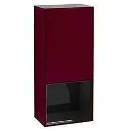 Villeroy & Boch Villeroy und Boch Finion Seitenschrank G550PHHB 41,8cm, rechts, Emotion, Regal unten Glossy Black, Peony Matt