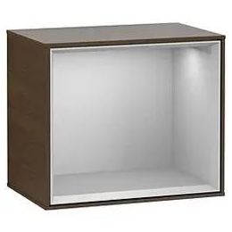 Villeroy & Boch Villeroy und Boch Finion Regalmodul G580GJGN 41,8x35,6x27cm, Emotion, Regal Light Grey, Walnut veneer