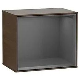 Villeroy & Boch Villeroy und Boch Finion Regalmodul G580GKGN 41,8x35,6x27cm, Emotion, Regal Antracite Matt, Walnut veneer