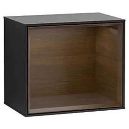 Villeroy & Boch Villeroy und Boch Finion Regalmodul G580GNPD 41,8x35,6x27cm, Emotion, Regal Walnut Veneer, Black matt lacquer