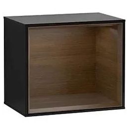 Villeroy & Boch Villeroy und Boch Finion Regalmodul G580GNPH 41,8x35,6x27cm, Emotion, Regal Walnut Veneer, Glossy Black Lacquer