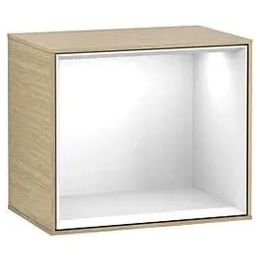 Villeroy & Boch Villeroy und Boch Finion Regalmodul G590GFPC 41,8x35,6cm, Ladestation, Emotion, Regal Glossy White, Oak Veneer