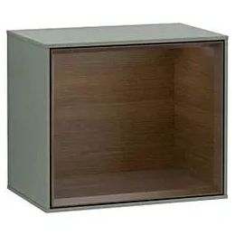 Villeroy & Boch Villeroy und Boch Finion Regalmodul G590GNGM 41,8x35,6cm, Ladestation, Emotion, Regal Walnut Veneer, Olive Matt Lacquer