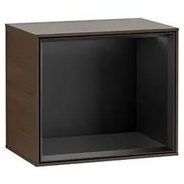 Villeroy & Boch Villeroy und Boch Finion Regalmodul G590PDGN 41,8x35,6cm, Ladestation, Emotion, Regal Black Matt, Walnut veneer