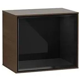 Villeroy & Boch Villeroy und Boch Finion Regalmodul G590PHGN 41,8x35,6cm, Ladestation, Emotion, Regal Glossy Black, Walnut veneer