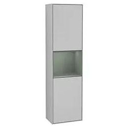 Villeroy & Boch Villeroy und Boch Finion Hochschrank F460GMGJ 41,8x151,6x27cm, links, Regal Olive Matt Lacquer, Light grey matt