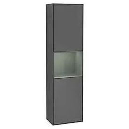 Villeroy & Boch Villeroy und Boch Finion Hochschrank F460GMGK 41,8x151,6x27cm, links, Regal Olive Matt Lacquer, Anthracite matt