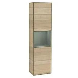 Villeroy & Boch Villeroy und Boch Finion Hochschrank F460GMPC 41,8x151,6x27cm, links, Regal Olive Matt Lacquer, Oak Veneer