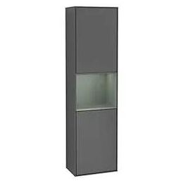 Villeroy & Boch Villeroy und Boch Finion Hochschrank F470GMGK 41,8x151,6x27cm, rechts, Regal Olive Matt Lacquer, Anthracite matt