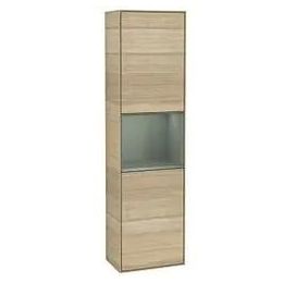 Villeroy & Boch Villeroy und Boch Finion Hochschrank F470GMPC 41,8x151,6x27cm, rechts, Regal Olive Matt Lacquer, Oak Veneer