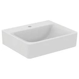 Ideal Standard Connect Cube Waschtisch E811301 mit Hahnloch, ohne Überlauf, 55 x 46 cm, weiß