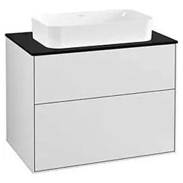 Villeroy & Boch Villeroy und Boch Finion Waschtischunterschrank G22200MT 80x60,3cm, Emotion, Abdeckplatte black matt, White matt lacquer