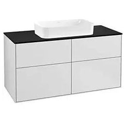 Villeroy & Boch Villeroy und Boch Finion Waschtischunterschrank G26200MT 120x60,3cm, Emotion, Abdeckplatte black matt, White matt lacquer