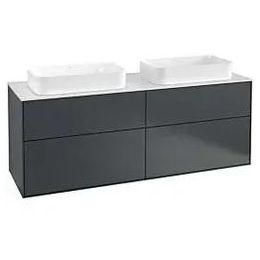 Villeroy & Boch Villeroy und Boch Finion Waschtischunterschrank G31100HG 160x60,3cm, Emotion, Abdeckplatte white matt, Midnight Blue Matt Lacquer