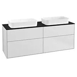 Villeroy & Boch Villeroy und Boch Finion Waschtischunterschrank G31200MT 160x60,3cm, Emotion, Abdeckplatte black matt, White matt lacquer