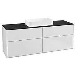 Villeroy & Boch Villeroy und Boch Finion Waschtischunterschrank G32200MT 160x60,3cm, Emotion, Abdeckplatte black matt, White matt lacquer