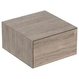 Geberit One Seitenschrank 505078006 45x24,5x47cm, 1 Schubladen, Nussbaum hickory/Melamin Holzstruktur