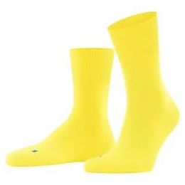 Mendler FALKE Unisex Sportsocken - Run, Freizeitsocken, unifarben Hellgelb 44-45