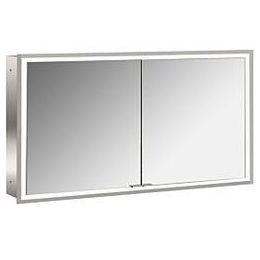 Herzbach Emco prime Unterputz-Lichtspiegelschrank 949706295 1300x730mm, 2-türig, aluminium/spiegel