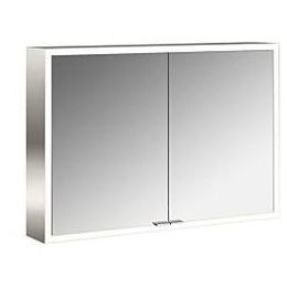 Herzbach Emco prime Aufputz-Lichtspiegelschrank 949706283 1000x700mm, 2-türig, aluminium/spiegel