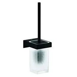 Grohe Selection Cube WC-Bürstengarnitur 102277KF00 Glas, Wandmontage, verdeckte Befestigung, phantom black