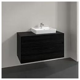 Villeroy & Boch Villeroy und Boch Collaro Waschtischunterschrank C01500AB 100x54,8x50cm, Waschtisch rechts, black oak