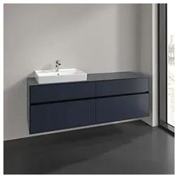 Villeroy & Boch Villeroy und Boch Collaro Waschtischunterschrank C02200VQ 160x54,8x50cm, Waschtisch links, marine blue