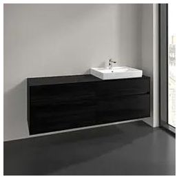 Villeroy & Boch Villeroy und Boch Collaro Waschtischunterschrank C02300AB 160x54,8x50cm, Waschtisch rechts, black oak