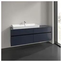 Villeroy & Boch Villeroy und Boch Collaro Waschtischunterschrank C02900VQ 160x54,8x50cm, Waschtisch links, marine blue