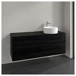 Villeroy & Boch Villeroy und Boch Collaro Waschtischunterschrank C04700AB 140x54,8x50cm, Waschtisch rechts, black oak